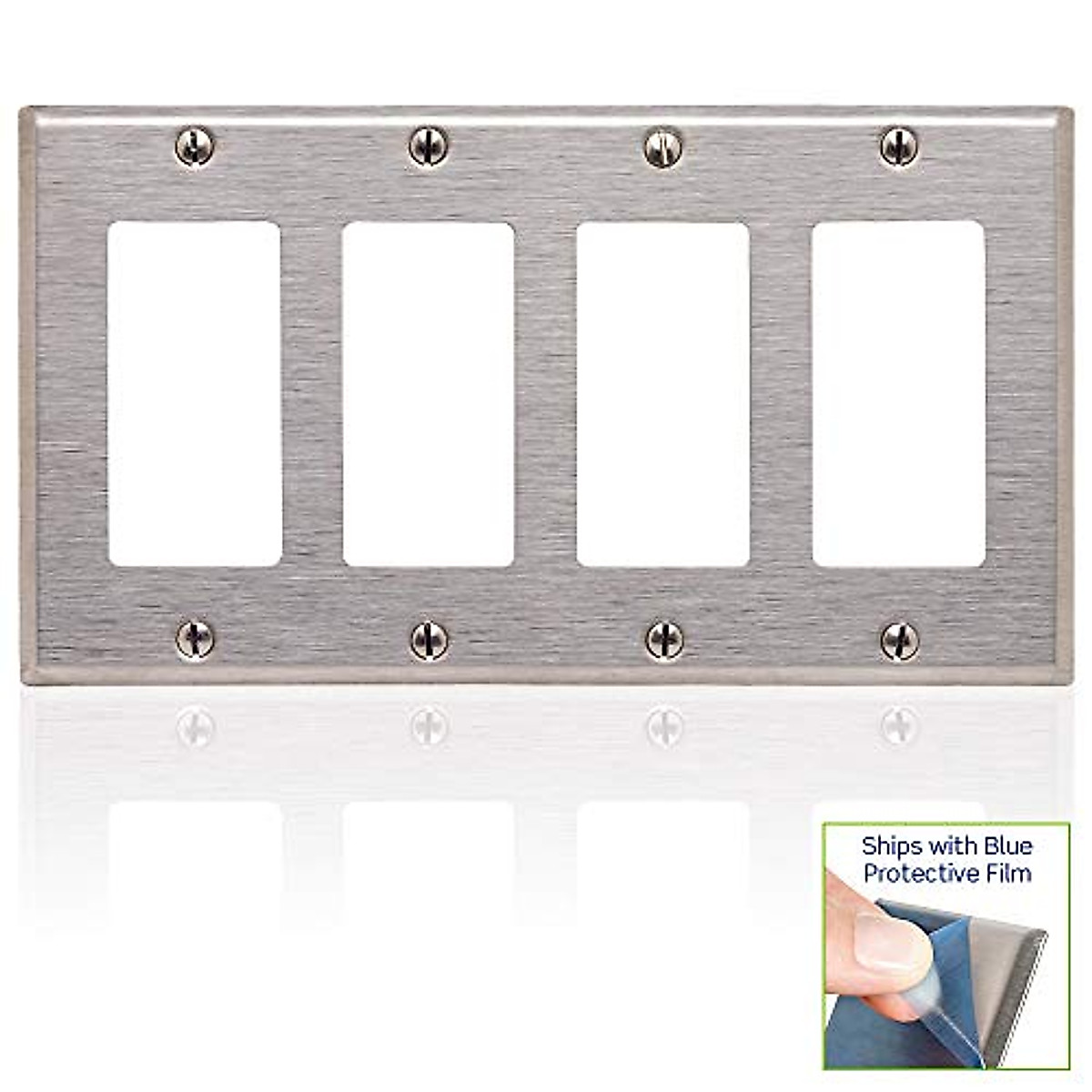 Leviton 84412-40 SS WP 4G DEC STD SIZE NON MAG