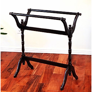Frenchi Furniture Quilt Rack, Mahogany