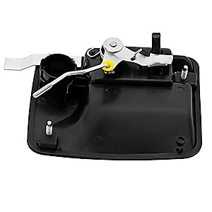 Exterior Door Handle, Compatible with 1999-2016 Ford F-250 F-350 F-450 F-550 Super Duty | 2000-2005 Ford Excursion & More, Front Outside Left Driver Side with Key Hole | Replace# 7C3Z-2522405-AA 79306