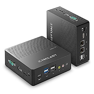 TECLAST N15 Mini PC,16GB DDR4 RAM 512GB SSD, Intel Celeron N5095 Mini Desktop Computer, Mini Computer Windows 11 Support 4K 3-Monitor, 2x2500Mbps RJ45, HDMI/DP/Type-C/WiFi/BT 4.2 for Home/Office