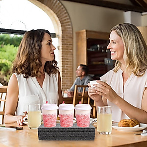 Yardwe 3pcs Milk Tea Drink Cup Holder Takeout Coffee Cup Holder Drink Holder Trays Drink Bottle Carrier Drink Takeout Holder Packing Cup Trays Coffee Holder soda Water Cup Pearl Cotton