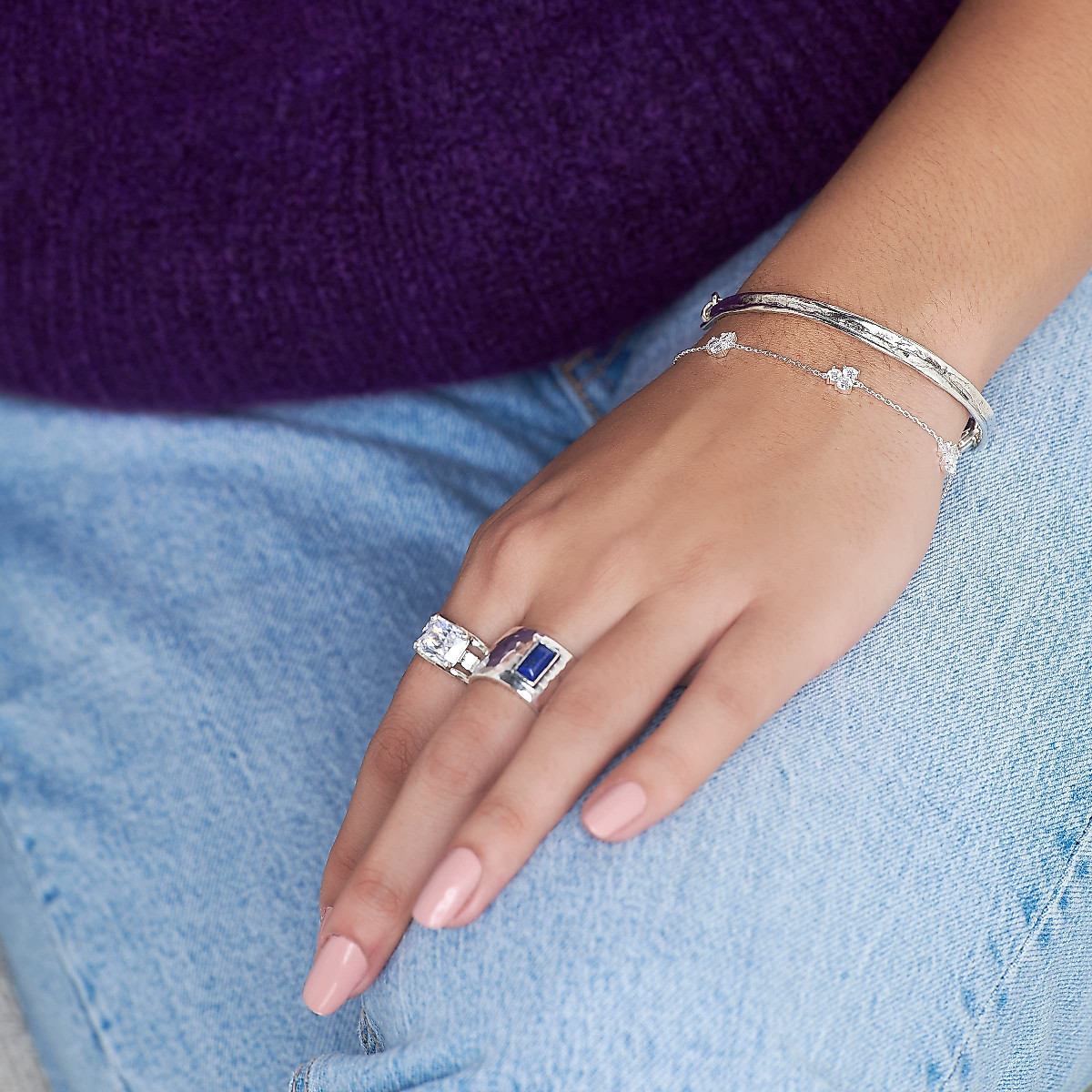 Silpada 'Sevilla Later' Cubic Zirconia Ring in Sterling Silver, Size 8, Size 8