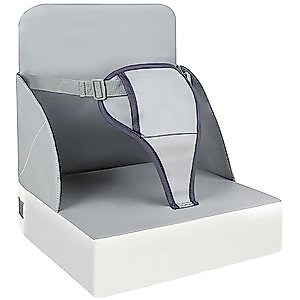 Toddler Booster Seat for Dining Table, PU Waterproof Strong Support Portable Booster Chair for Toddlers Eating, Easy Cleaning Booster Seat Cushion Detachable with Fix Straps