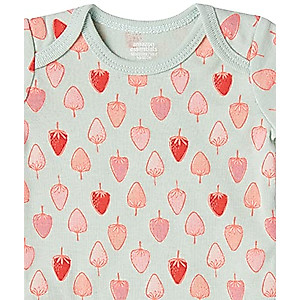 Amazon Essentials Unisex Babies' Cotton Layette Outfit Sets, Pack of 6, Multicolor/Floral/Strawberries, 12 Months