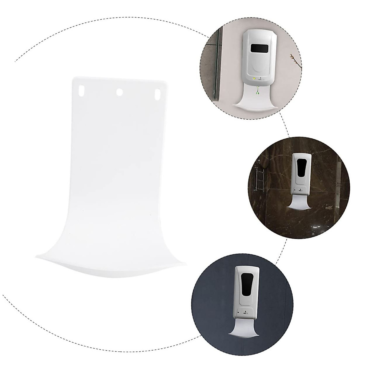 STOBAZA 2pcs Plastic Water Tray Foaming Drip Trays Decorative Tray Garnish Tray Wall Mount Soap Dispenser Stand Bracket Foam Soap Decorative Soap Abs Drop White Washing Machine