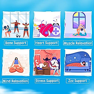 Magnesium Gummies 400mg | as 8 Forms of Magnesium Glycinate, Malate, Citrate, Taurate, Oxide, and More | with Ashwagandha Extract, D3 & B12 Supports for Calm, Zzz, Mood, Muscle Cramp - Vegan 120 Cts