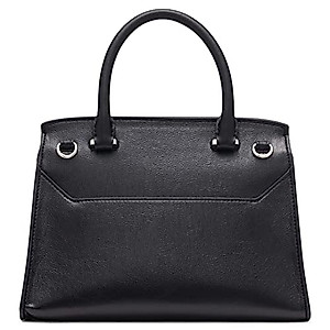 Calvin Klein Becky Top Handle Mini Bag Crossbody, Black/Silver