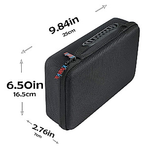 khanka Hard Battery Organizer Storage Box, Carrying Case Bag Holder - Holds 116 Batteries AA AAA C D 3V 9V with Battery Tester (BATTRIES are NOT Included.)