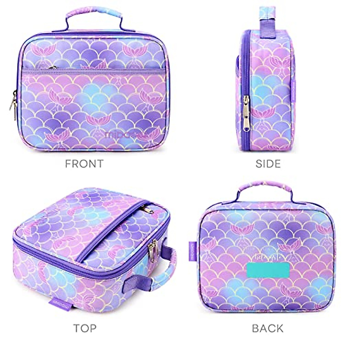 mibasies Mermaid Lunch Bag and Backpack for Girls