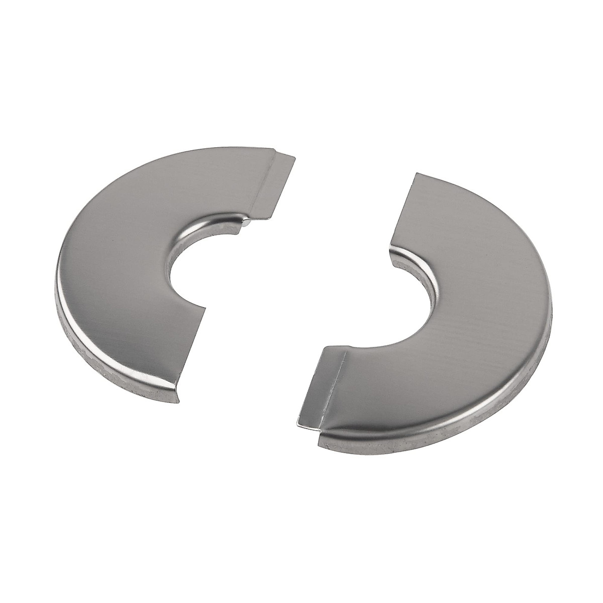 Rrina 4Pcs 304 Stainless Steel Wall Split Flange Round Escutcheon Plate Cover for Various Pipes (42mm/1.65in)