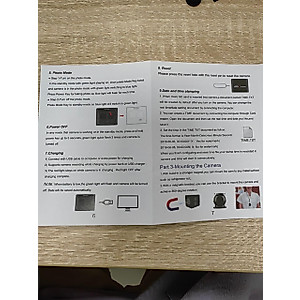 braosusner Wireless Mini Camera HD 1080P Portable Small Nanny Cam with Night Vision,Body Cam Surveillance Cameras for Home Security Indoor/Outdoor No WiFi Need No Audio