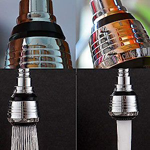 Faucet Sprayer Attachment Flexible Tap Extension Aerator 360 Degree ABS For Kitchen Sink Cold Hot Water