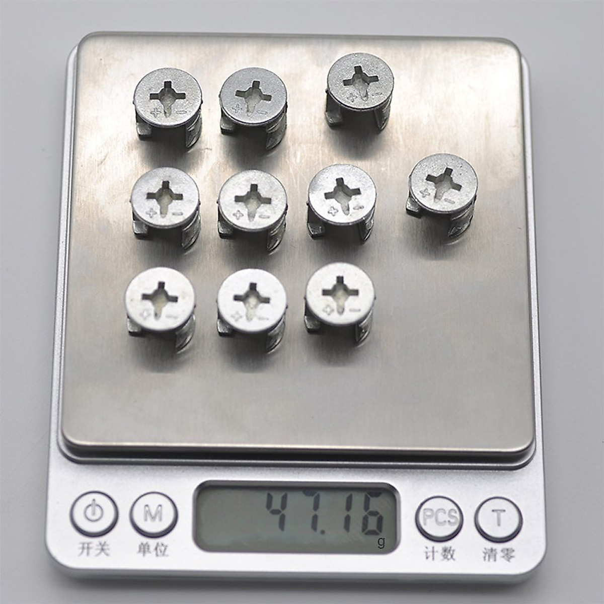 20 PCS Furniture Connecter Cam Lock Fittings 15mm x 12mm for Cabinet Drawer Dresser and Wardrobe Furniture Panel Connecting