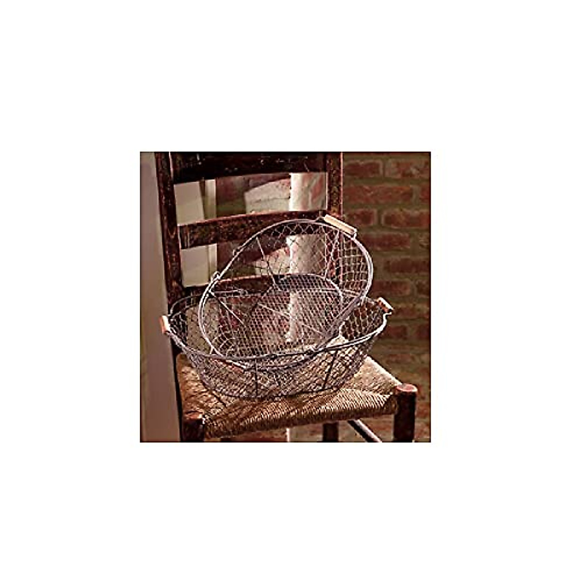 The Country House Collection Oval Chicken Wire Baskets Set of 2