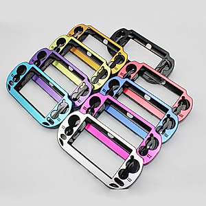 OSTENT Colorful Aluminum Metal Skin Protective Cover Case for Sony PS Vita 1000 PSV1000 Console Color Silver
