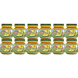 Earth's Best Organic Stage 2 Baby Food, Banana Mango, 4 oz. Jar (Pack of 12)