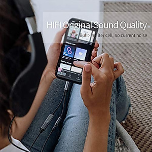 USB c to 3.5mm Headphone and Charger Adapter,2-in-1 USB C PD 3.0 Charging Port to Aux Audio Jack and Fast Charging Dongle Cable Cord Compatible with Samsung Galaxy S22 S21 S20, Google Pixel 4 3 XL