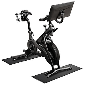 Peloton Bike Mat | 7.5mm Thickness, Exercise Bike Mat/Treadmill Mat for Hardwood Floors or Carpet, Non-Slip Sweat-Proof Exercise Equipment Mat for Bike Trainer/Stationary Spin Bike/Indoor Cycling