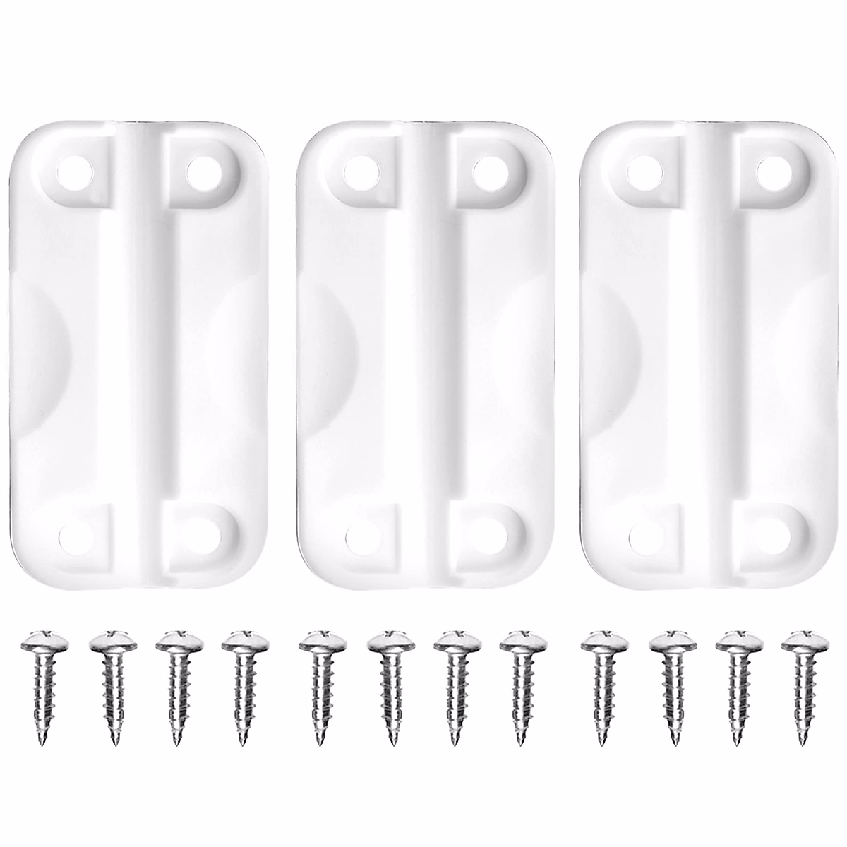 Cooler Replacement Hinges for Igloo Ice Chest, Cooler Replacement Hinges Parts, High Toughness Cooler Hinges Parts, for Igloo Cooler Replacement Parts. Cooler Replacement Hinges and Screws, Set of 3.