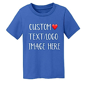 INK STITCH Toddler Custom T-Shirts Design Your Own Tees for Toddler - Royal (4T)