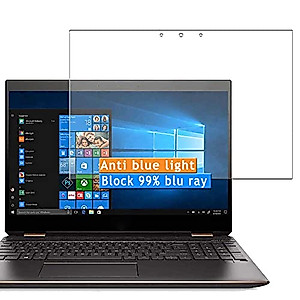Vaxson 2-Pack Anti Blue Light Screen Protector, compatible with HP Spectre x360 15-df0000/df0010tx/df0009tx/df0000no/df0002na/df0004na 15.6" TPU Film Protectors Sticker [ Not Tempered Glass ]
