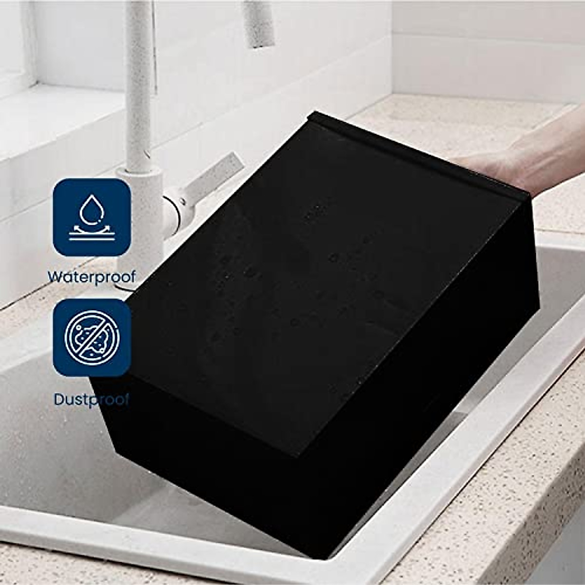 GOMINIMO 12 Pack Clear Durable Black Plastic Shoe Boxes Stackable Storage Bins Rack Organizer Containers with Lids