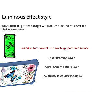 jioeuinly Case for Moto Thinkphone Case Compatible with Motorola Thinkphone Phone Case Cover [with Tempered Glass Screen Protector][Hard PC + Soft Silicone][Ring Support] [Luminous Effect] YGL-LHD