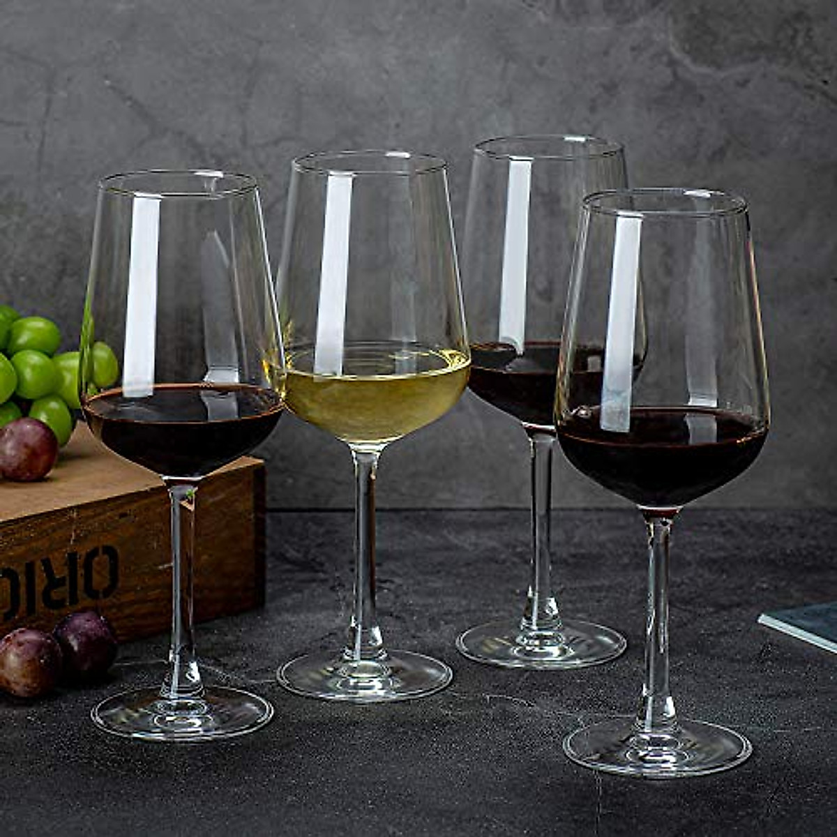 CZUMJJ Wine Glasses Set of 8, 11 Ounce Red White Wine Glassware for Wedding, Party, Dishwasher Safe