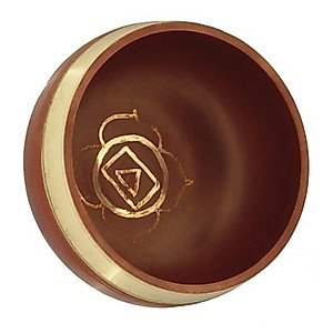 JIVE® Tibetan Chakra Singing Bowl Set Palm Size Root Chakra Red Singing Bowl - Premium Quality