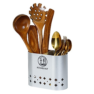 Kitchen Utensil Holder for Countertop. Metal Utensil Holder. Modern Utensil Holder for Kitchen Counter. Cooking Utensil Holder. Utensil Crock. Spatula & Spoon Holder ‎6.4 x 3.2 x 5.4 In