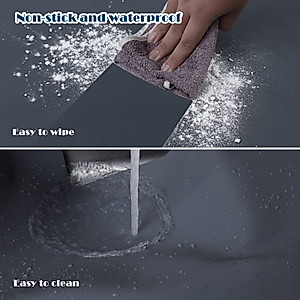 Extra Large Silicone Mats for Kitchen Counter 47"x23.6”, Largest Heat Resistant Mat, Nonslip Waterproof Silicone Mat, Multipurpose Countert Protector Mat, Baking Mats, Pastry Mat, Place Mats, Gray