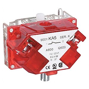 Schneider Electric Contact Block, 30mm, 1NC Contact Form, 10A @ 600VAC Contact Rating