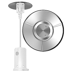 Rangland Heat Reflector Shield for Outdoor Propane Patio Heaters, Weatherproof Aluminum Top Dome-cap (All hardware included - Universal replacement fit)