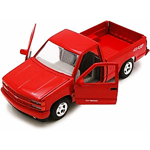 1992 Chevy 454SS Pick Up Truck, Red - Showcasts 73203 - 1/24 Scale Diecast Model Car by Motor Max