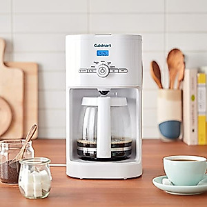 Cuisinart DCC-1120 12-Cup Classic Programmable Coffeemaker, White, 12-Cup, Programmable