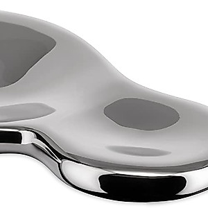 Alessi "T-1000" Spoon Rest in 18/10 Stainless Steel Mirror Polished, Silver