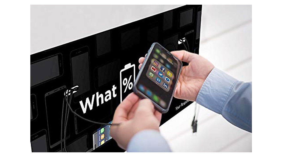 KwikBoost Wall Mount Cell Phone Charging Station - 8 Ports | Fast Charging