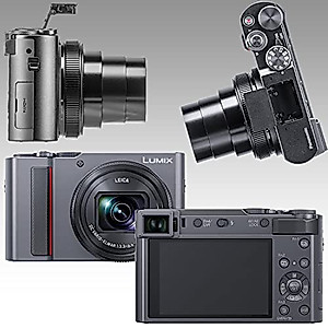 Ultimaxx Essential Panasonic Lumix TZ220D Digital Camera Bundle (Silver) - Includes: 64GB Ultra SDXC, Replacement Battery (1200mAh), Camera Case, High-Speed Memory Card Reader & More (13pc Bundle)