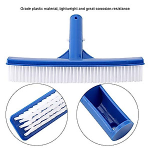 Duokon Swimming Pool Brush, 10.0 x 1.8in Dirt Moss Pond Spa Hot Spring Tools Supplies