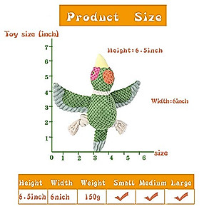 Sedioso Dog Toys Set, Large Dogs Toy, Stuffed Animal Dog Chew Toy, Soft Plush Dogs Toys Pack for Small. Middle, Large Breed(3-Pack, Birds)