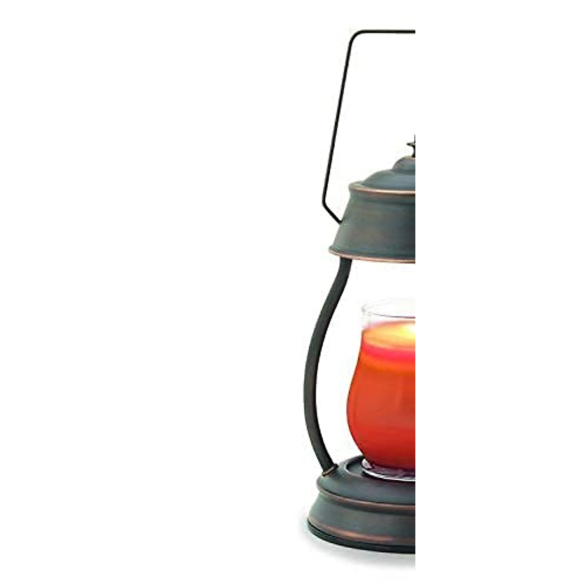 Candle Warmers Etc Hurricane Candle Warmer Lantern For Top-Down Candle Melting, Oil Rubbed Bronze