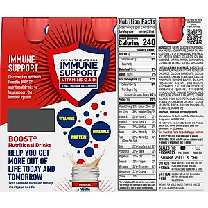 BOOST Original Balanced Nutritional Drink, Very Vanilla, 8 FL OZ (Pack of 6)