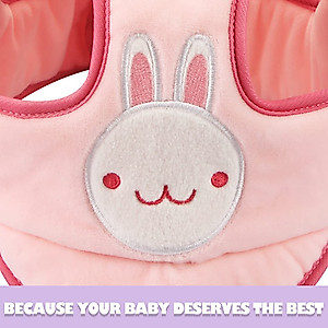 KAKIBLIN Baby Safety Head Support Hat, Infant Breathable Adjustable Safety Protective Cap for Toddlers Learn to Walk, Pink