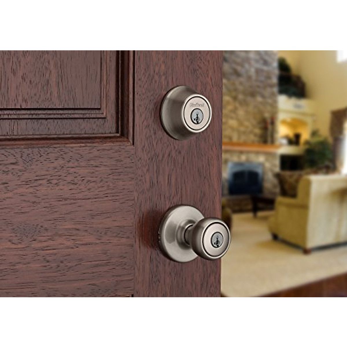 Kwikset 96900-381 690T 15 SMT BBPKG Satin Nickel Tylo Entry Combo Set