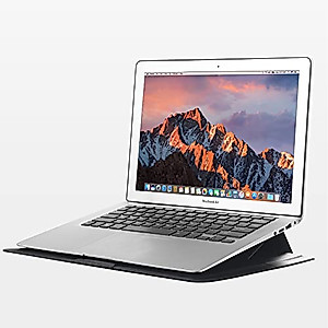 aplslpa Laptop Bag Sleeve with Stand, Ultra-Slim Style, Designed for 14 inch Laptop, Also Compatible with 13, 13.3 and 13.6 inch Laptop, for MacBook Pro/Air, Dell, HP, Surface Book (Black)