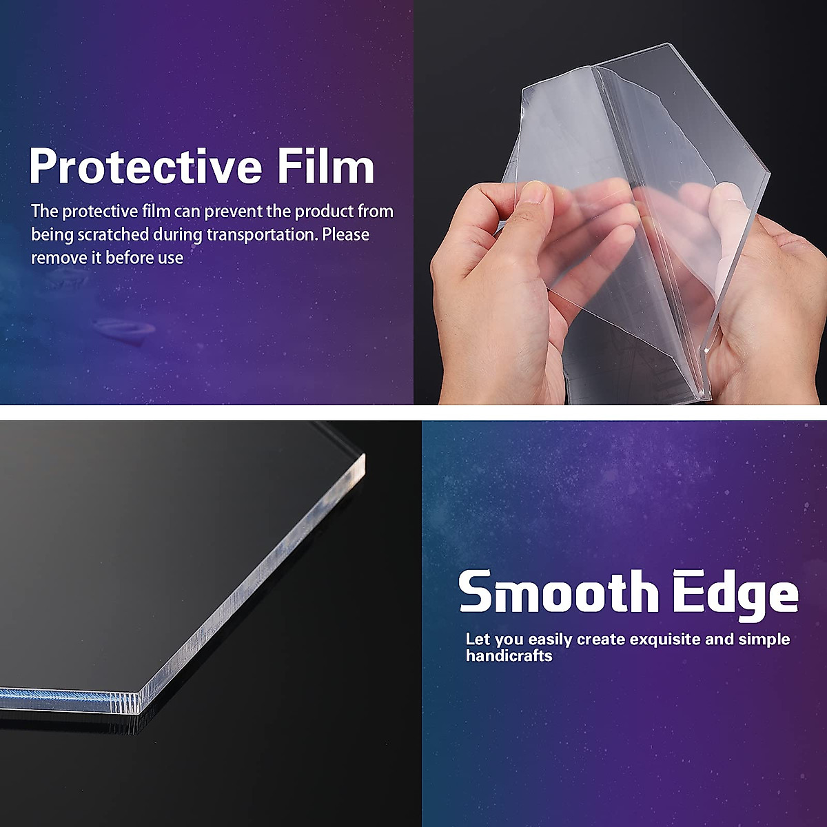 4 Set 3D Night Light LED Lamp Base with Clear Acrylic Sheets Remote Controls and Charging Cables Adjustable 16 Colors 4 Modes for Child Room Bar(Hexagon Style)