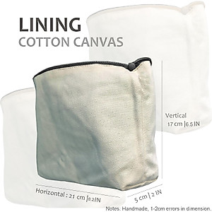 HAPPYHEIDI Women Aesthetic Travel Makeup Bag Accessory Zipper Pouch for Cosmetics, Purse Organizer, Embroidery Lucky Flowers Black