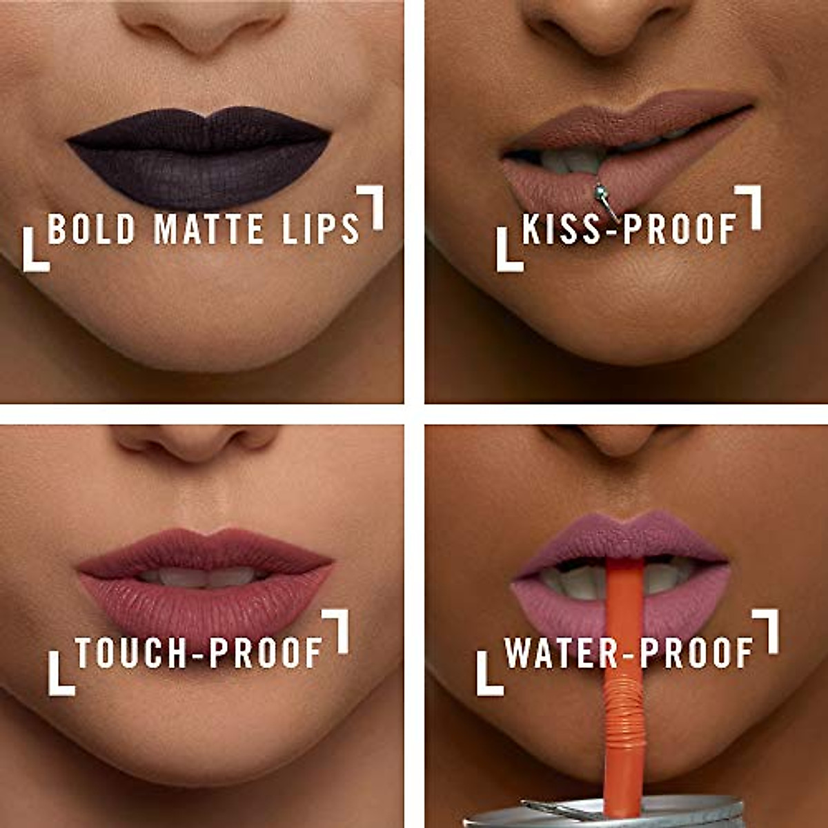 Rimmel London Stay Matte Liquid Lip Color with Full Coverage Kiss-Proof Waterproof Matte Lipstick Formula that Lasts 12 Hours - 706 Raw Embrace, .21oz