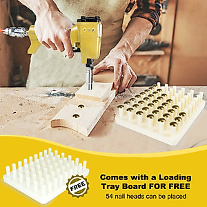 CTS 1170 Pneumatic Upholstery Decorative Tack Nail Gun, 7/16" (11.7mm) Head Diameter Air Finish Deco Nailer for Furniture, Home Decor (7/16-Inch Deco Nailer (11.70mm))