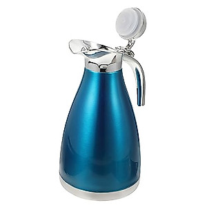 BEBEMOKO Vacuum Pot Flask Water Bottles Thermal Carafe for Cold Drinks Hot Pot Camping Teapot Thermal Tea Termo Coffee Carafe Insulated Espresso Machines Espresso Coffee Maker Machine Blue